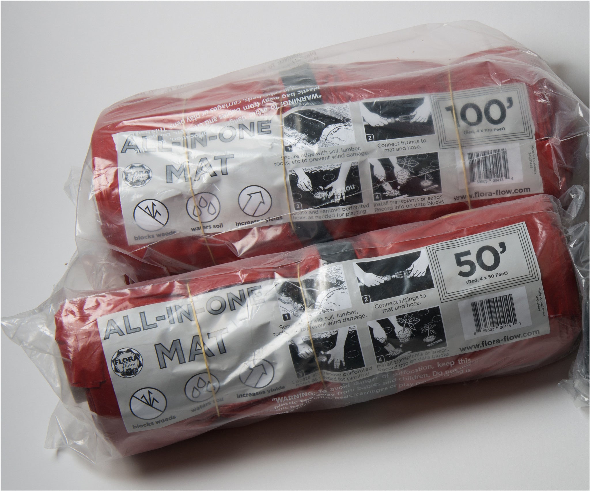 Red Mulch, Red Plastic Mulch, Red Tomato Mulch with Drip Irrigation ...